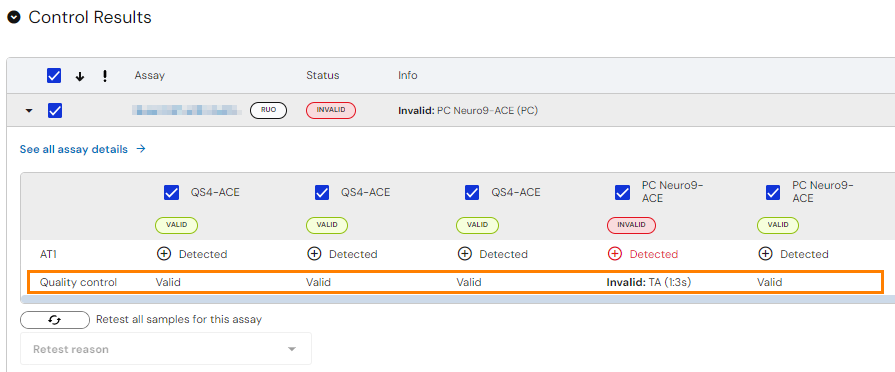 Quality control – FastFinder